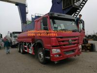 China Sinotruk HOWO7 High Pressure 4000 Gallon Water Spray Truck , LHD 6X4 Construction Water Tank Trucks for sale