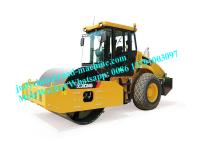 China Single Drum Roller Road Maintenance Machinery  XCMG Yellow Color for sale