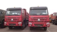 China 25 Ton Heavy Duty Dump Truck new 6x4 Howo Dump Tipper Truck Euro II/III Engine Red color for sale