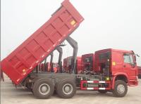 China 25 Ton Heavy Duty Dump Truck new 6x4 Howo Dump Tipper Truck Euro II/III Engine Red color for sale