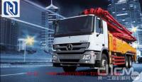China SHMC Cement Pump Truck 37m Boom , Air Cooling Concrete Pumping Trucks for sale