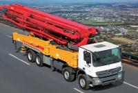 China Hydraulic Oil Cooling Cement Pump Truck Germany HBC Remote Control for sale