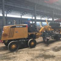 China Strong Power Mini Road Grader / 11 Ton Grader With Ripper And Blade for sale