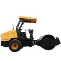 China 3.5 Tons Hydraulic Single Drum Vibratory Road Roller With Yellow Color for sale