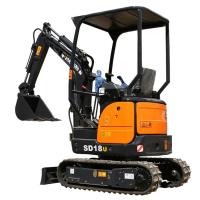 China CARTER 1800kg Hydraulic Mini Excavator / SD18U Digger Construction Equipment Excavator for sale