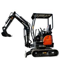 China CARTER 1800kg Hydraulic Mini Excavator / SD18U Digger Construction Equipment Excavator for sale
