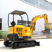 China SD35U Hydraulic Crawler Excavator / Yellow Diesel Engine Mini Diggers for sale