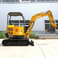 China SD35U Hydraulic Crawler Excavator / Yellow Diesel Engine Mini Diggers for sale