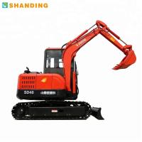 China SD40B Mini Hydraulic Crawler Excavator / Quick SHANDING Micro Excavator for sale