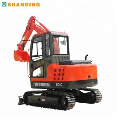 China SD40B Mini Hydraulic Crawler Excavator / Quick SHANDING Micro Excavator for sale