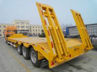China Double Containers  CIVL Semi Trailer Trucks Low Bed Semi Trailer 2 AXLES for sale
