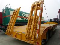 China Double Containers  CIVL Semi Trailer Trucks Low Bed Semi Trailer 2 AXLES for sale