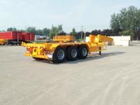 China 40 Feet Flatbed Semi Trailer With 3 Axles, Semi Trailer Truck from China for sale