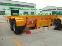China 3 Axle 40 Feet Flatbed Skeletal Semi Trailer Trucks 12 Pcs Container Twist,container semi trailer for sale