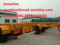 China 3 Axle 40 Feet Flatbed Skeletal Semi Trailer Trucks 12 Pcs Container Twist,container semi trailer for sale