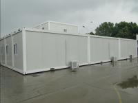 China 20ft 30ft Folding Prefab Container Homes , 3 In 1 Expandable Container House for sale