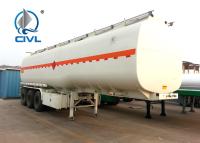 China 50m3 Oil Tanker Semi Trailer / Diesel Three Axle Fuel Tanker Semi Trailer for sale