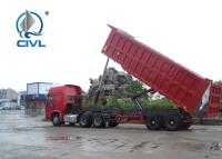 China Sinotruk Cimc End Dump Semi Trailer Trucks Trailer With Front Lifting 50 Ton 3 Axle for sale