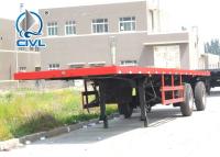China Flat Bed Container Semi Trailer Trucks Loading 40 - 50 Ton Fuwa Axle Jost Support Leg for sale