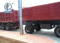 China 40 Feet 3 Axles 2 Leg Light Self - Weight  Cargo Trailer Semi Truck Used In Logistic Industry for sale
