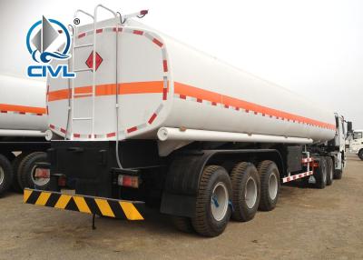 China 50m3 Oil Tanker Semi Trailer / Diesel Three Axle Fuel Tanker Semi Trailer for sale