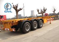 China Skeletal Container Semi Trailer 3 Axles 40 Feet Container With JOST Landing Leg for sale