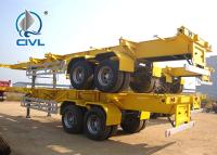 China Skeletal Container Semi Trailer 3 Axles 40 Feet Container With JOST Landing Leg for sale