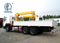 China SINOTRUK HOWO 6X4 Truck Mounted Crane 12 Tons With Warranty  Truck with Loading Crane for sale