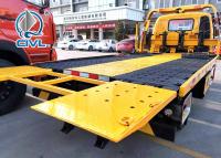 China Flat Bed Diesel Engine Wrecker Tow Truck With Lifting Weight 465kgs , Loading 2tons for sale