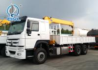 China Heavy Duty 12 Ton Truck Mounted Telescopic Crane 6x4 LHD Truck Cargo Lift for sale