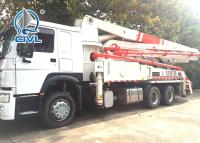 China Building Construction Concrete Boom Pump Truck , Concrete Pump Truck 37m for sale