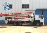 China Building Construction Concrete Boom Pump Truck , Concrete Pump Truck 37m for sale