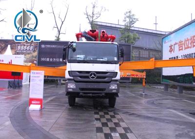 China Building Construction Concrete Boom Pump Truck , Concrete Pump Truck 37m for sale