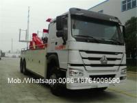 China Howo 6x4 5825 Wheelbase 40 Ton Heavy Duty Wrecker Radio Control Tow Truck ZZ1257M5847D1 for sale