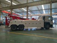 China 371 horsepower 3 sections boom 70 tons wrecker tow truck 6x4 Wheels for sale