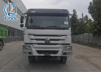 China White HOWO 371HP 6 x 4 Heavy Duty Tipper Front Lifting Cylinder for sale