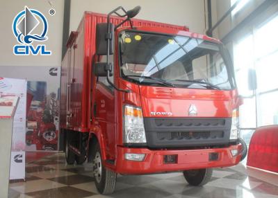 China HOWO 4T Light Duty Commercial Trucks Commercial Box Truck ISO for sale