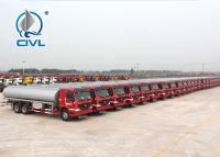 China Large Liquid Tanker Truck , Sinotruk Howo7 Oil Tank Truck 20 - 25m3 With Pipe And Pump 6x4 for sale