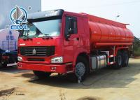 China Large Liquid Tanker Truck , Sinotruk Howo7 Oil Tank Truck 20 - 25m3 With Pipe And Pump 6x4 for sale