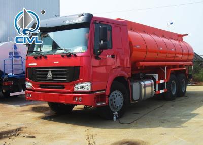 China Large Liquid Tanker Truck , Sinotruk Howo7 Oil Tank Truck 20 - 25m3 With Pipe And Pump 6x4 for sale