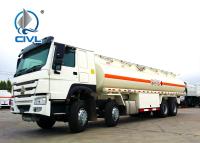 China 25000L Oil Tanker Trailer 8X4 , HOWO Water Tanker Truck  30000liters 25000liters new Sinotruk fuel tank trucks for sale