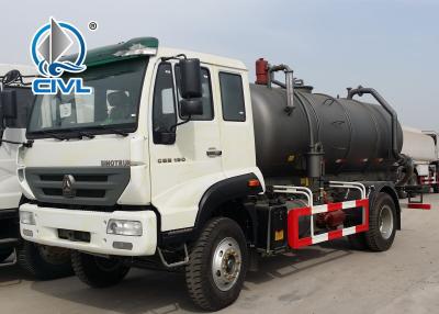 China HOWO 6 Disposal Sewage Suction Truck Wheeler 8000L For Construction Sucking and Draining Sewage for sale