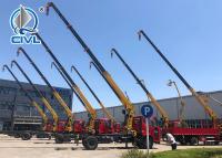China 5T 8M3 Capacity Cargo Box 140hp Flatbed Truck With Crane Max Speed 90 /102 Km / H for sale