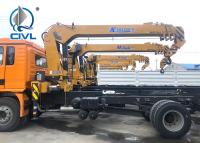 China 5T 8M3 Capacity Cargo Box 140hp Flatbed Truck With Crane Max Speed 90 /102 Km / H for sale