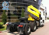 China 5000kg Knuckle Vehicle Mounted Cranes in White Red , Boom Truck Crane SQ5ZK3Q for sale