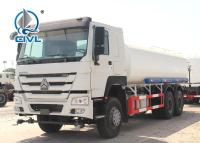 China sinotruk howo water tanker trailer 6 x 4 25000l sprikler12.00r22.5 tires with one spare tire for sale