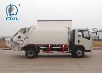 China White Sinotruck  Howo  4 x 2 8L 8-12m3 White Color Compacted Garbage truck for sale