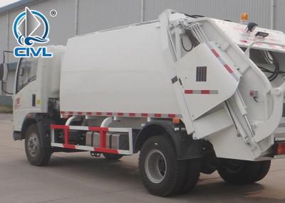 China 4 x 2 10m³  SINOTRUK HOWO Compact Garbage Truck With Hydraulic PRessure freightliner garbage truck for sale