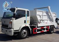 China 4 x 2 SINOTRUK HOWO Swing Arm Garbage Truck 6CBM/8CBM10CBM /12CBM With Fashion Design for sale