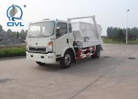 China Arm Swing Waste Collection 6 Cbm Garbage Compactor Truck for sale